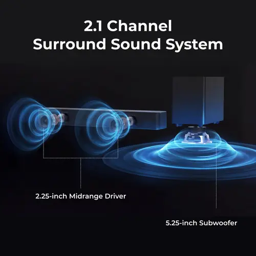 ULTIMEA Poseidon R3t 2.1ch Soundbar With Wireless Subwoofer