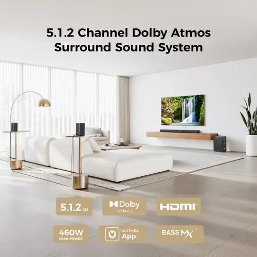 ULTIMEA Skywave F40 Boom 5.1.2ch Sound Bar With Dolby Atmos