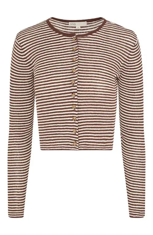 Onia Rib Linen Cardigan