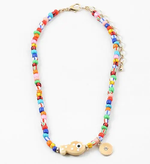 ERIN MCDERMOTT JEWELRY Maui Fish Necklace - Red