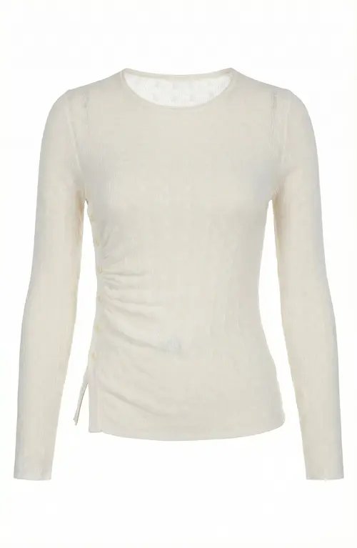 MODENAIRE Long Sleeve Fitted Knit Top