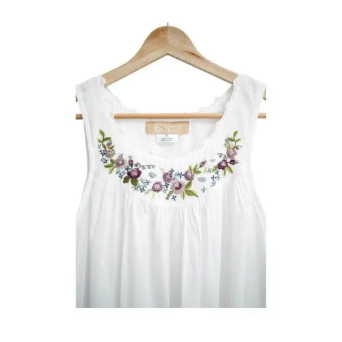 MAISON D'HAITI Purple Rosebud Nightgown