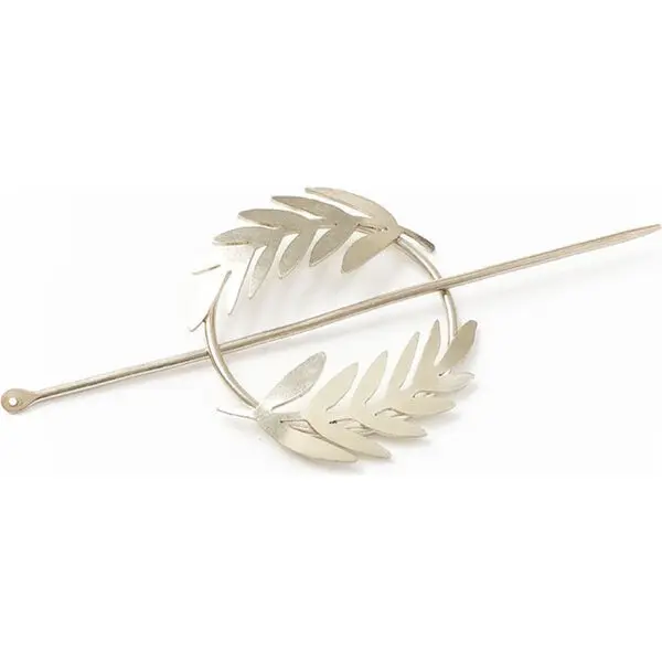 MATR BOOMIE Kavya Hair Slide With Stick - Silver Fern