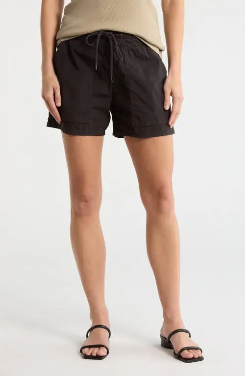 JAMES PERSE Stretch Cotton Poplin Drawstring Shorts