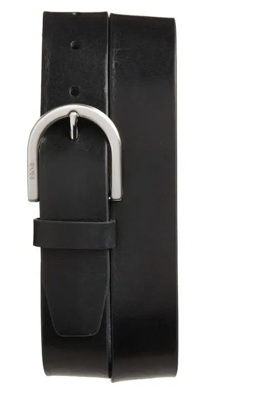BOSS Leather Belt - Black