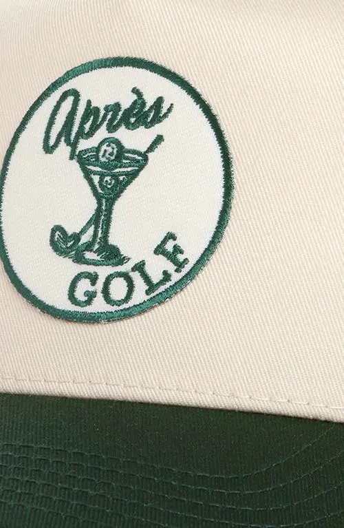 KENZKUSTOMZ Après Golf Snapback Baseball Cap - Green