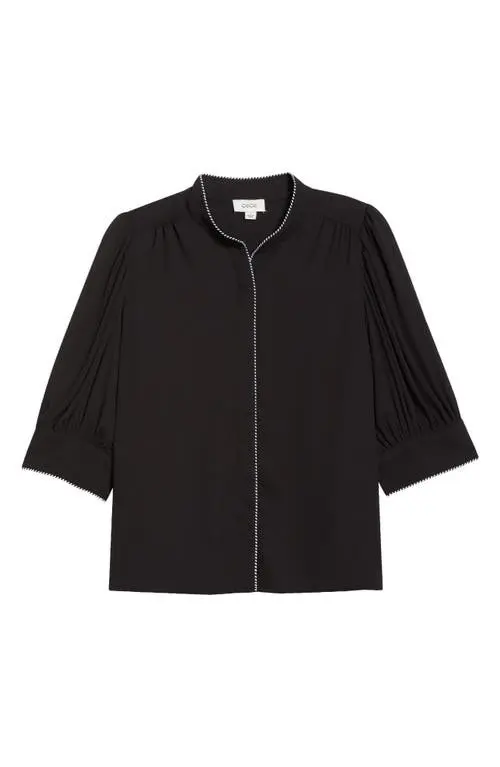 CECE DUPRAZ Pearce Puff Sleeve Top - Rich Black