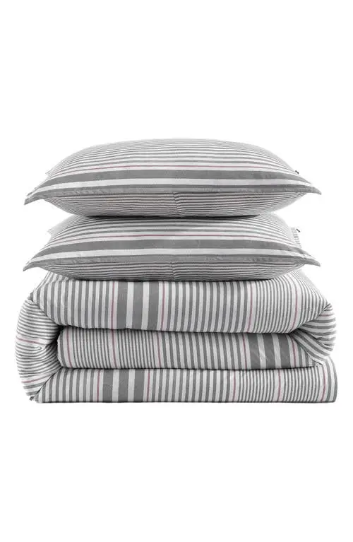 Tommy Hilfiger Danbury Stripe Cotton Percale Comforter & Shams Set - Dark Blue