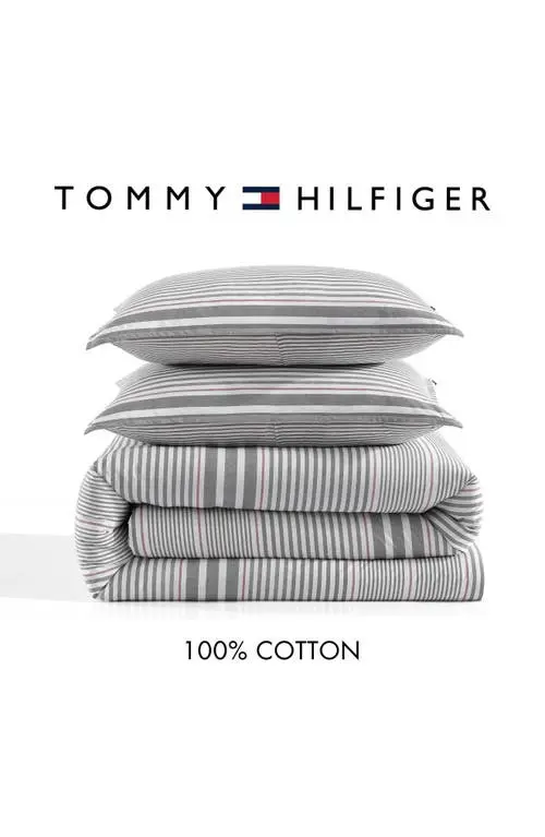 Tommy Hilfiger Danbury Stripe Cotton Percale Comforter & Shams Set