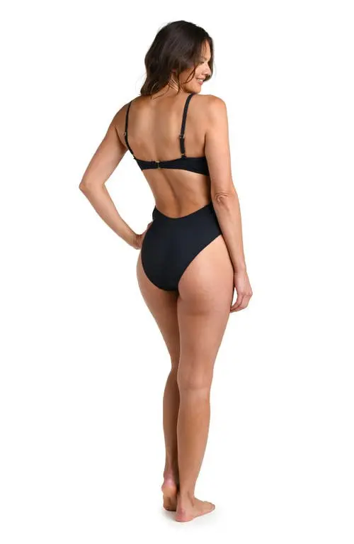 La Blanca Island Goddess Cutout Monokini One-piece Swimsuit