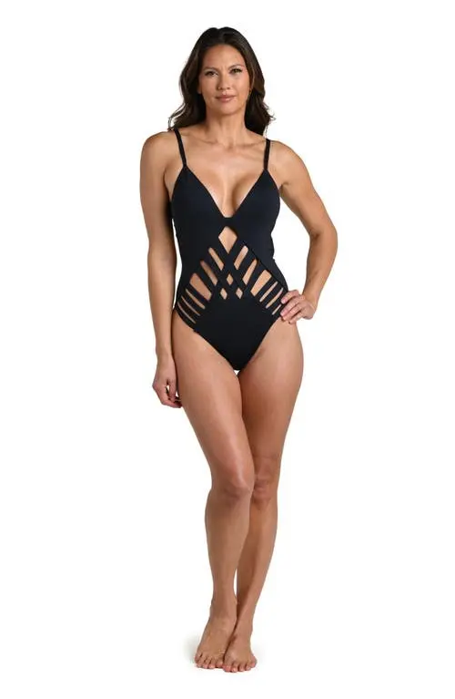 La Blanca Island Goddess Cutout Monokini One-piece Swimsuit