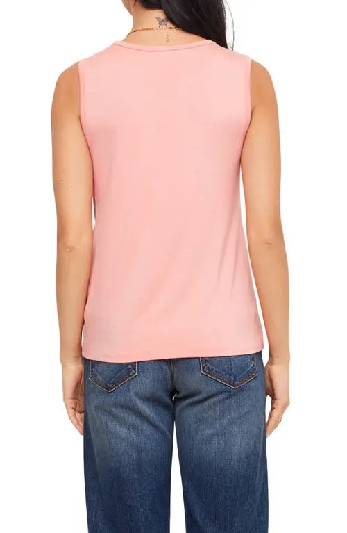 Karen Kane Knotted Tank Top - Peach