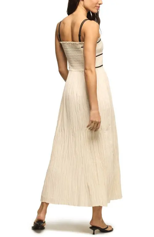 Lucky Brand Contrast Trimmed Maxi Dress