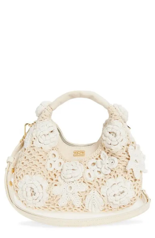 GANNI Mini Crochet Hobo Bag