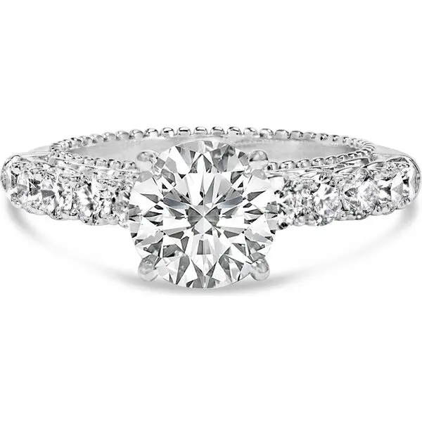 HAUS OF BRILLIANCE 14k Gold 3 1/5 Cttw Lab Grown Diamond Ring - White