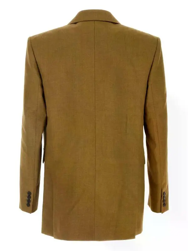 Saint Laurent Double-breasted Wool Blazer - Brown