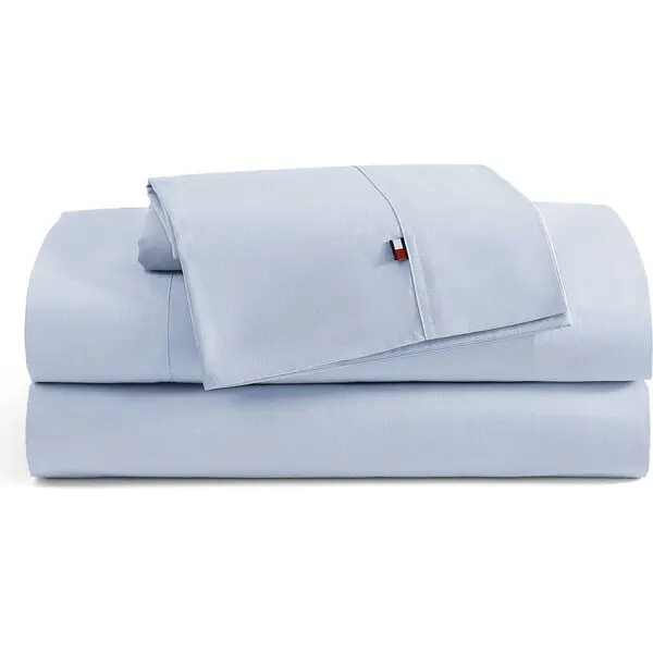 Tommy Hilfiger Cotton Percal Sheet Set - Blue