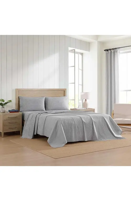 Tommy Hilfiger Highland Ticking Stripe Sheet Set - Navy