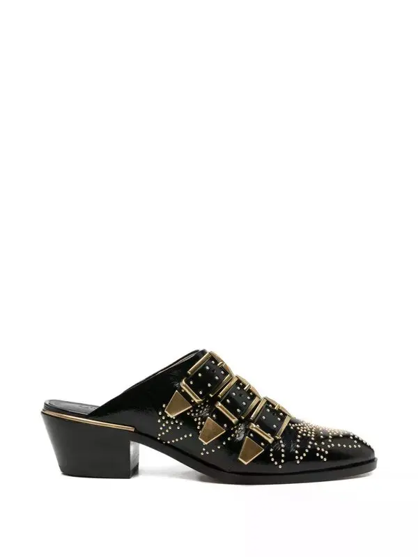 Chloé Susanna Studded Mules - Black
