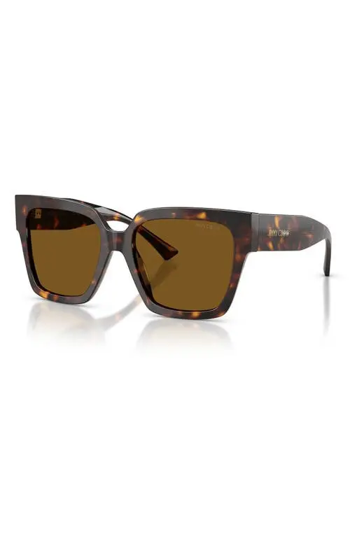 JIMMY CHOO 54mm Polarized Square Sunglasses