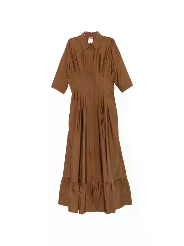 Max Mara Ruffled-hem Maxi Dress