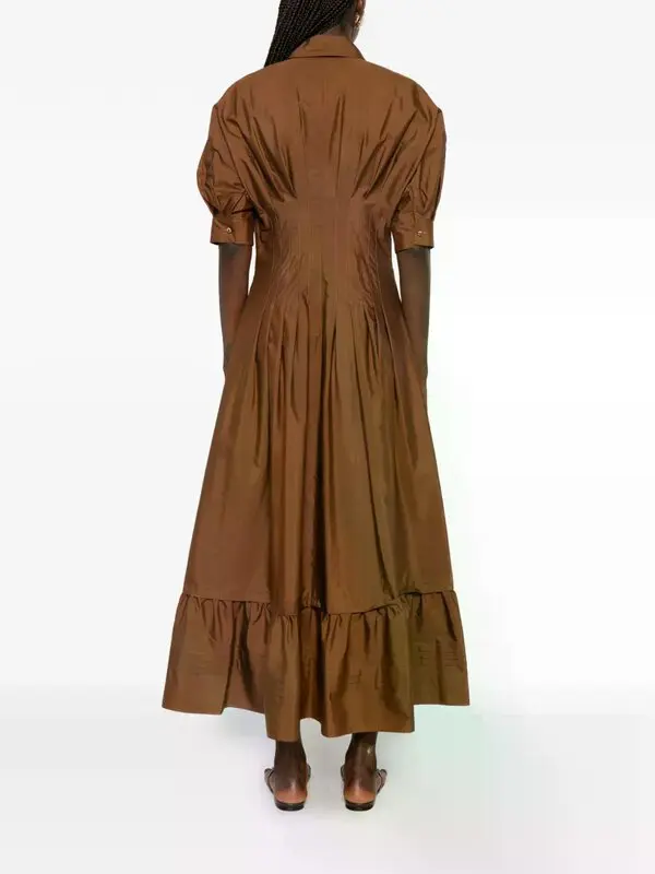 Max Mara Ruffled-hem Maxi Dress