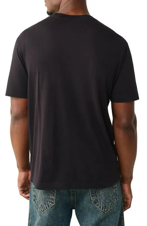 True Religion Logo Patch Graphic T-shirt - Jet Black