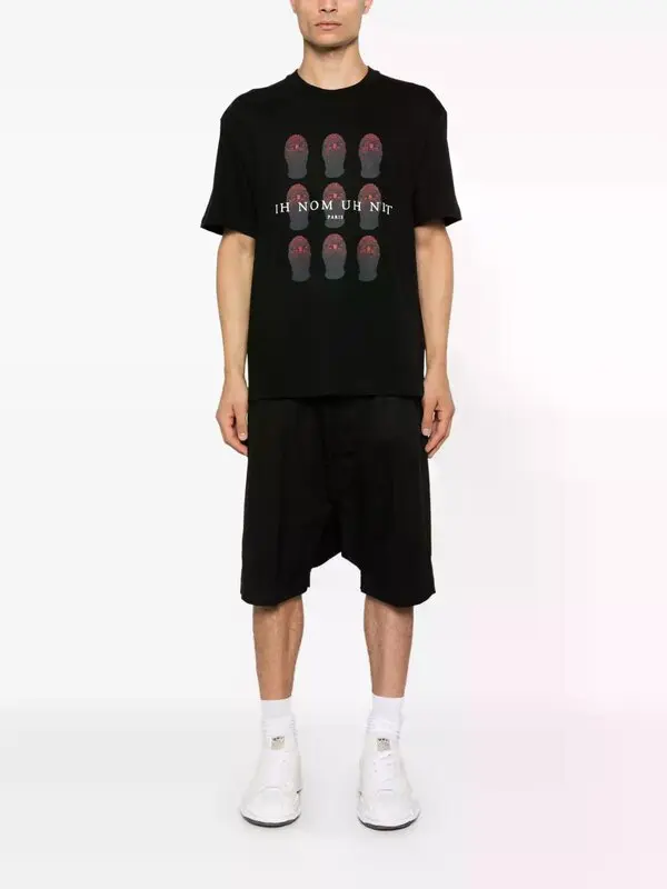 IH NOM UH NIT Red Masks-print T-shirt