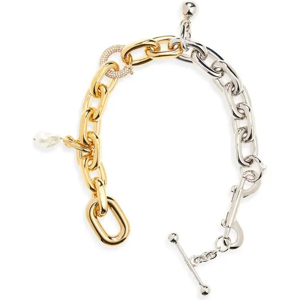 Rabanne Xl Link Collar Necklace - M089 Silver/gold