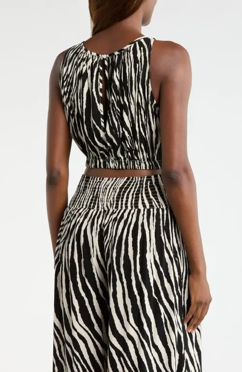 Elan Sleeveless Crop Cover-up Top