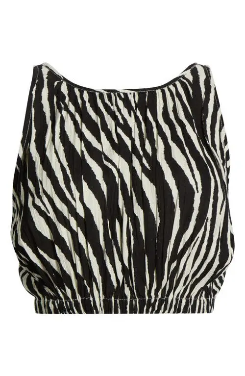 Elan Sleeveless Crop Cover-up Top