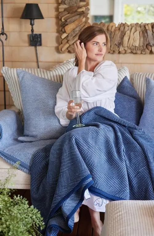 CHAPPYWRAP Harborview Herringbone Throw Blanket