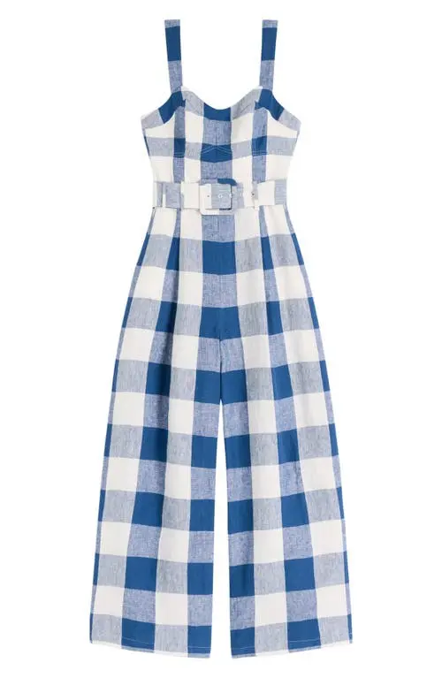 Boden Panelled Bodice Linen Jumpsuit