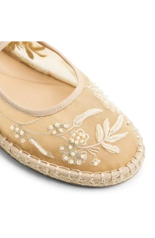 Aldo Mesh Ballerina Flat - Beige