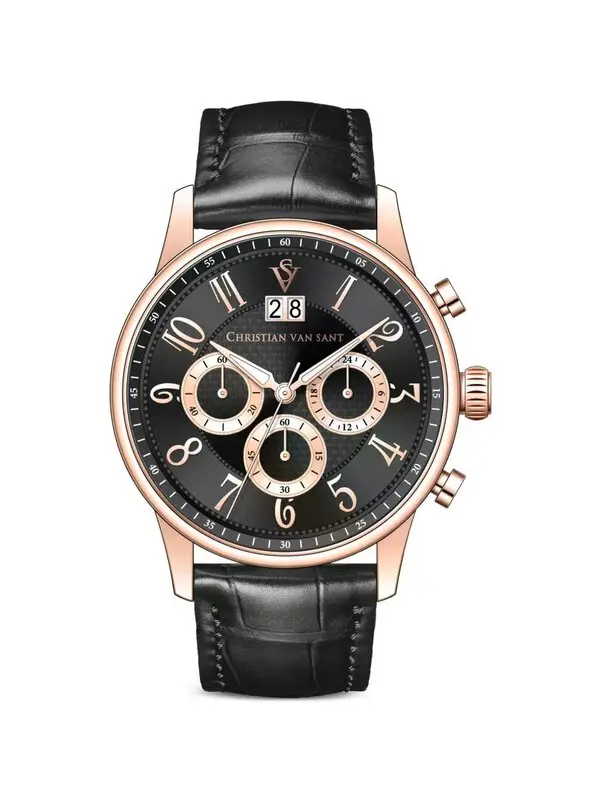 CHRISTIAN VAN SANT Heritage 42mm Watch - Black