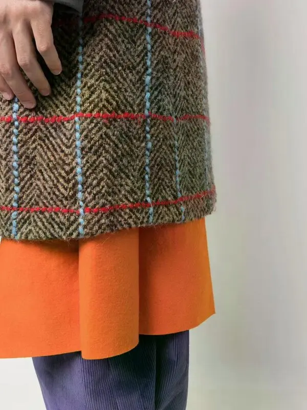Comme Des Garçons Herringbone Tweed Reversible Overcoat