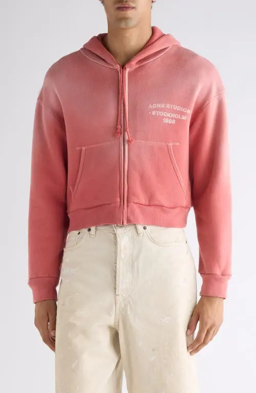 Acne Studios Feida U Sunkissed Crop Zip-up Hoodie
