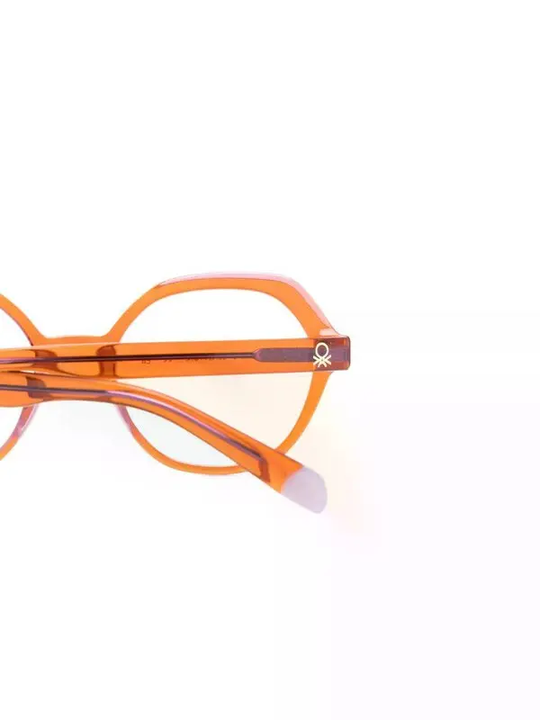 BENETTON Geometric Frame Eyeglasses