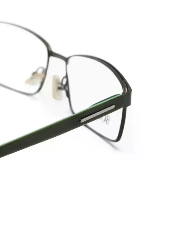 BOSS Rectangle-frame Eyeglasses - Green