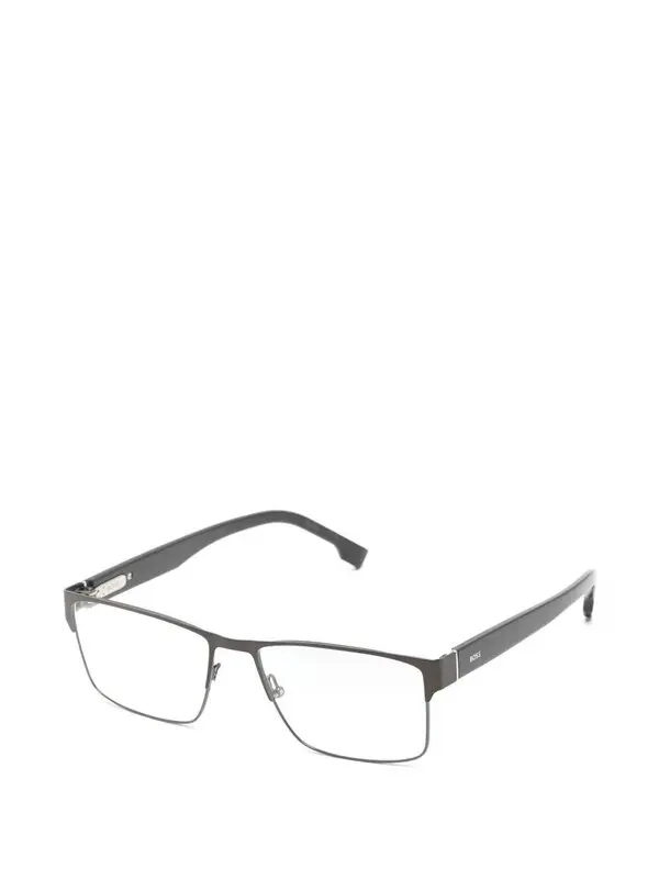 BOSS Rectangle-frame Eyeglasses - Grey