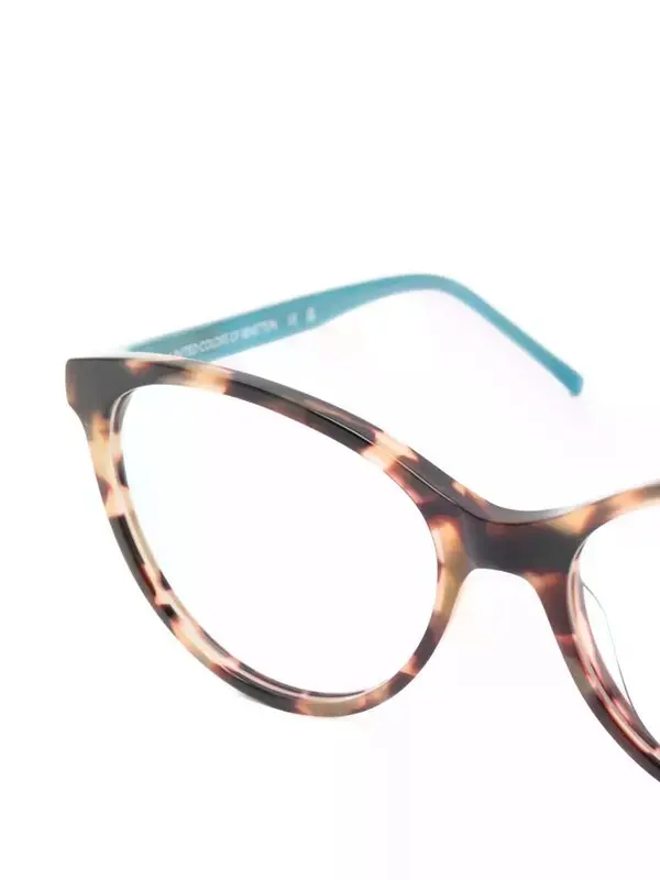 BENETTON Tortoiseshell Cat-eye Glasses