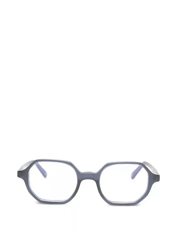 L.g.r Zanzibar Geometric-frame Glasses - Blue