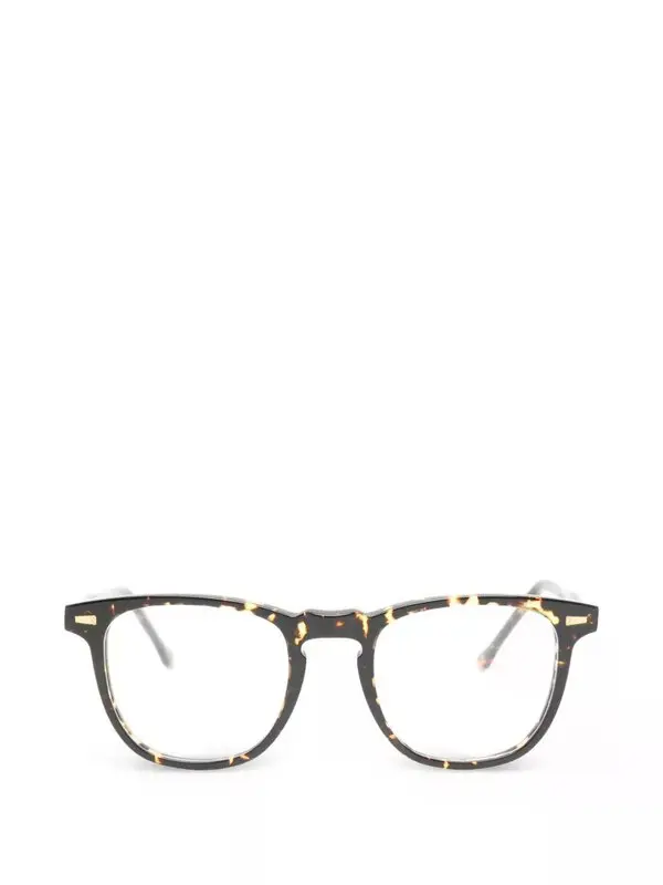KYME Alfio Tortoiseshell-effect Glasses - Brown