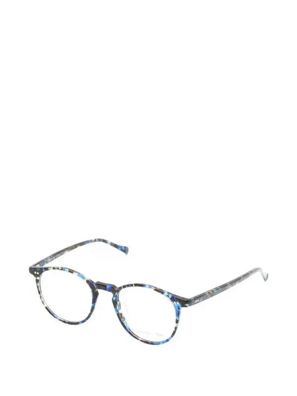 CHARLES STONE Tortoiseshell-effect Round-frame Glasses