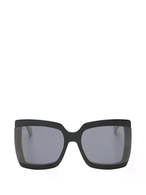 JIMMY CHOO Renee Square-frame Sunglasses - Black