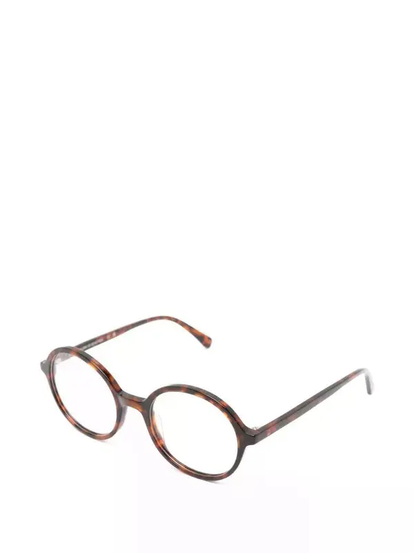 BENETTON Tortoiseshell-effect Round Frame Glasses