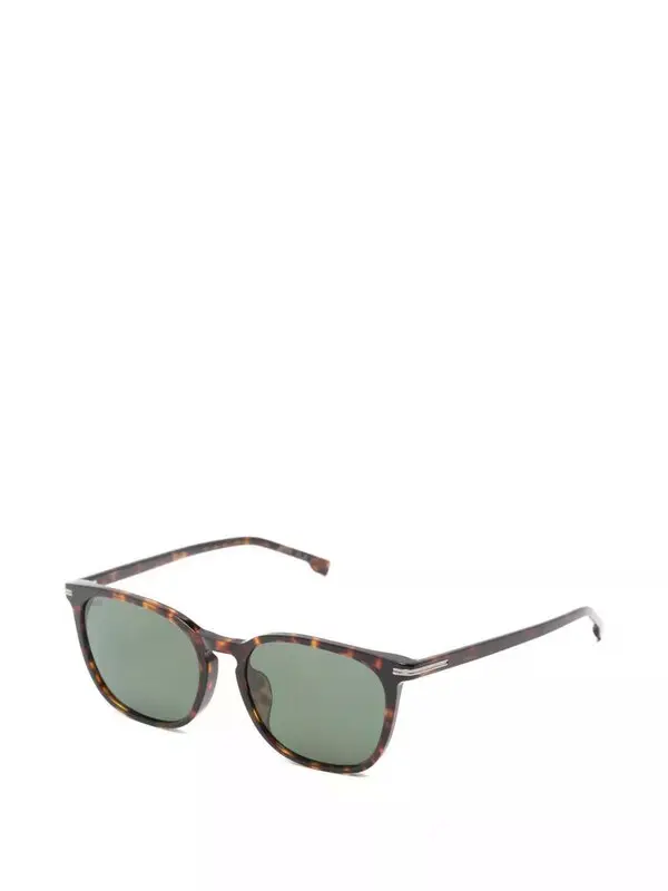BOSS Tortoiseshell Square Frame Sunglasses
