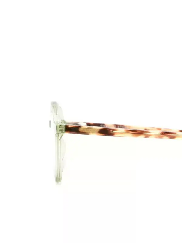 CHARLES STONE Round-frame Tortoiseshell-effect Glasses