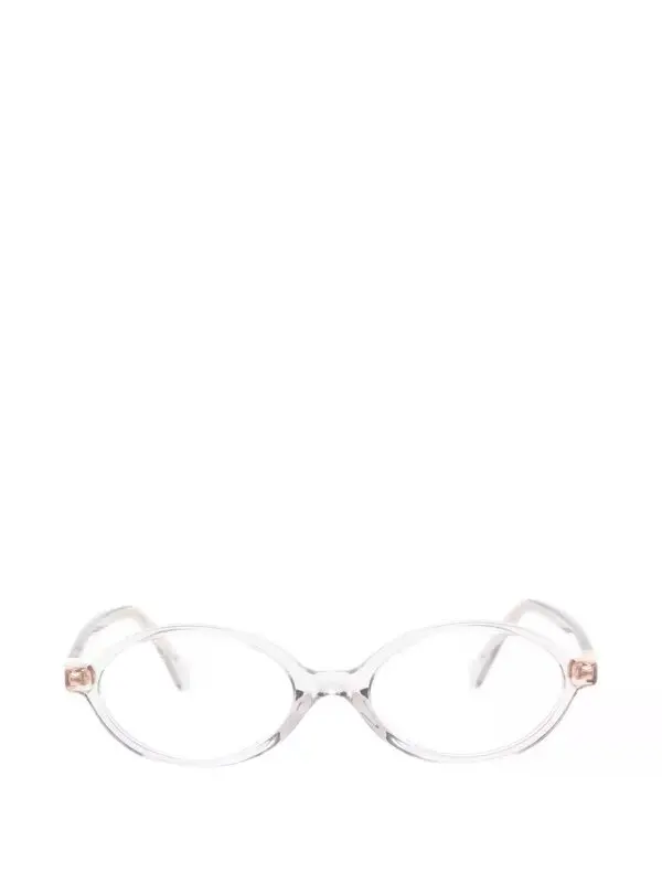Miu Miu Oval-frame Eyeglasses - Grey