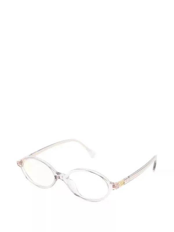 Miu Miu Oval-frame Eyeglasses - Grey